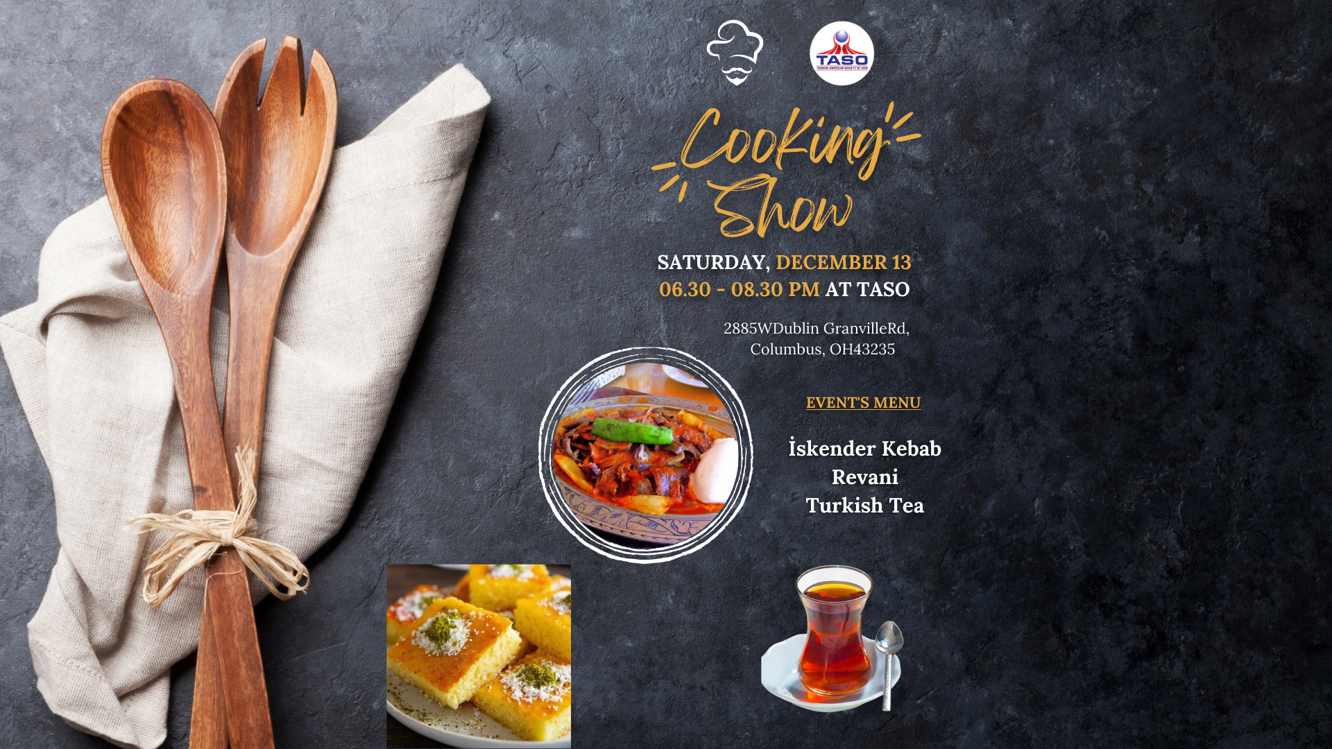 Turkish Cooking Show at TASO – Learn to Make İskender Kebab! - TASO