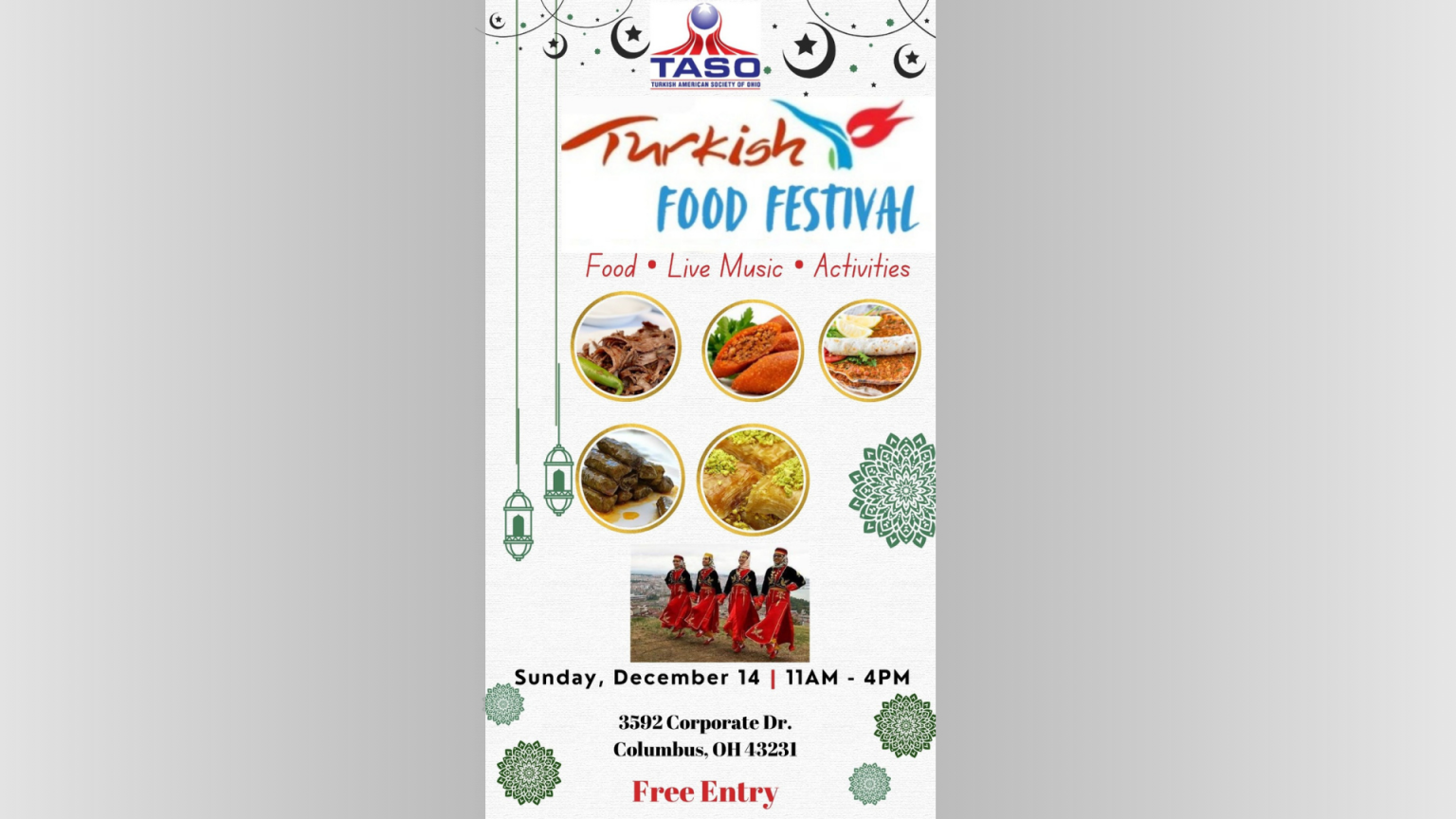 Turkish Food Festival – A Celebration of Culture, Flavor & Music - TASO